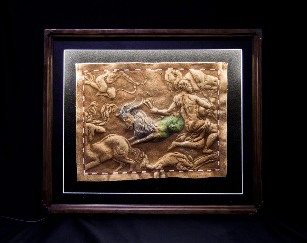 Original Buckskin Art - Cave Geek Art