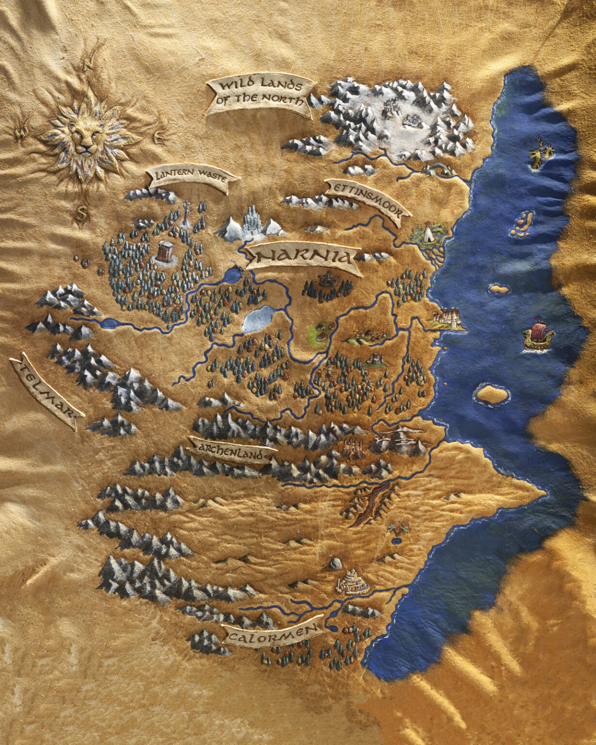 Chronicles of Narnia Map Reproduction - Cave Geek Art