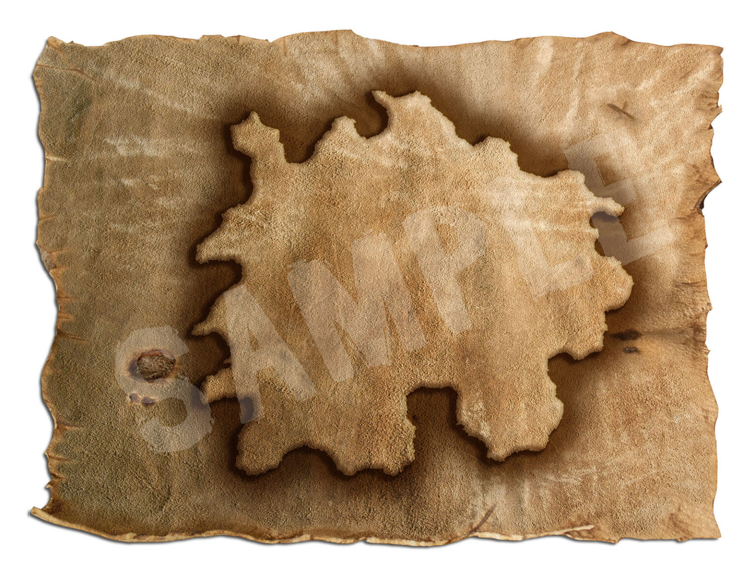 Custom Island/Landmass Map Background Digital Asset - Cave Geek Art