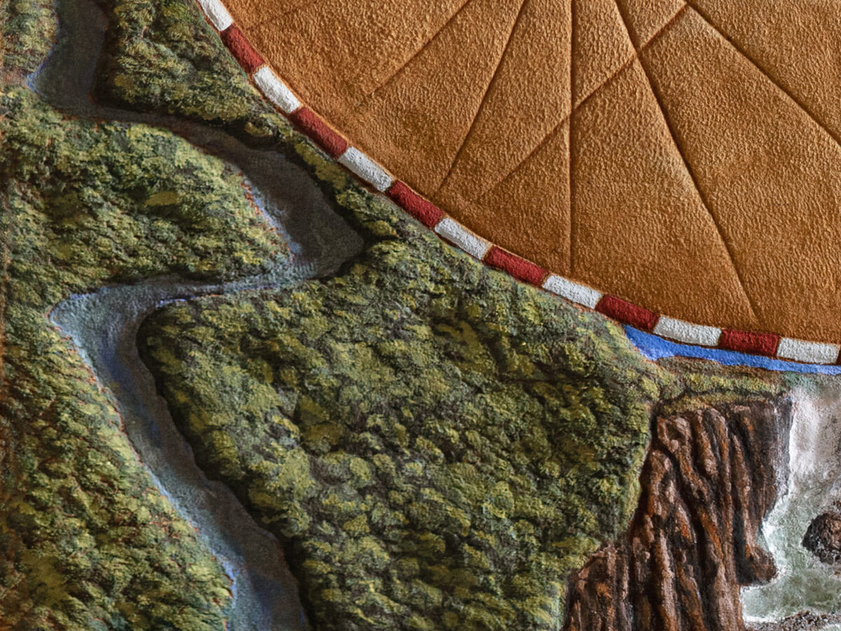 Earth's Natural Wonders Color World Map Reproduction - Cave Geek Art