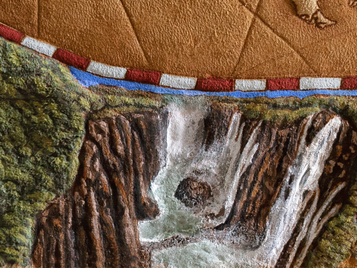 Earth's Natural Wonders Color World Map Reproduction - Cave Geek Art