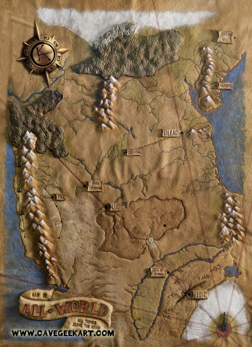 The Dark Tower - All World Map Reproduction - Cave Geek Art
