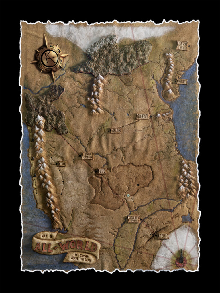 The Dark Tower - All World Map Reproduction - Cave Geek Art